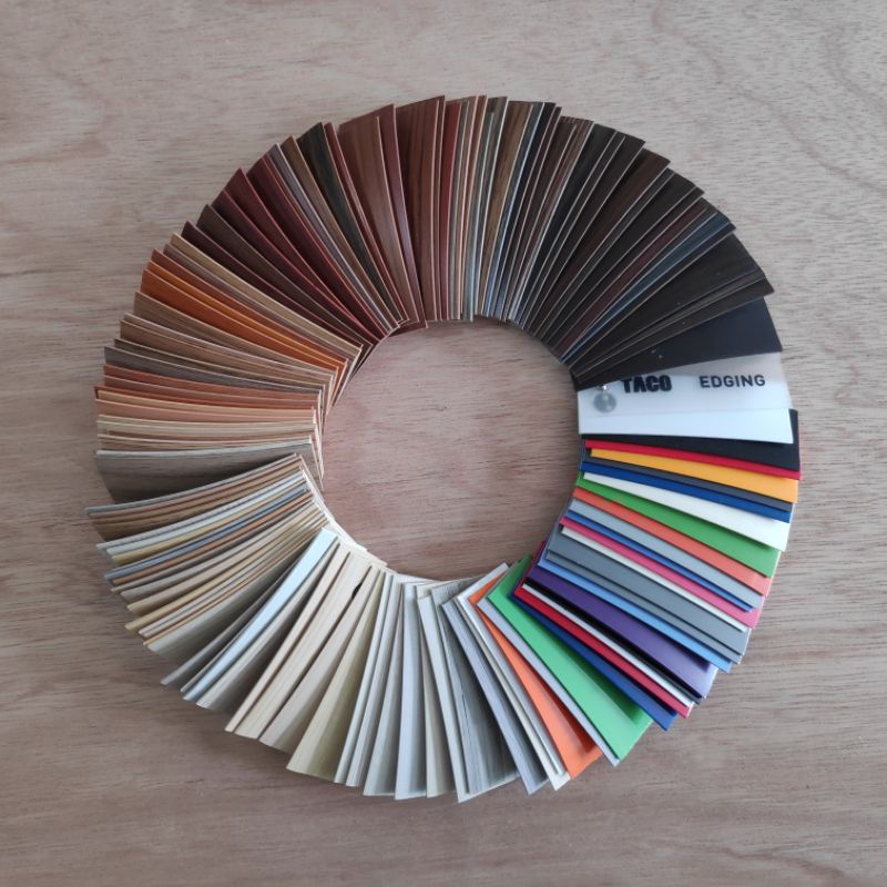 Jual TACO Edging PVC HPL 1 x 22 mm Solid Color Warna Solid | Shopee ...