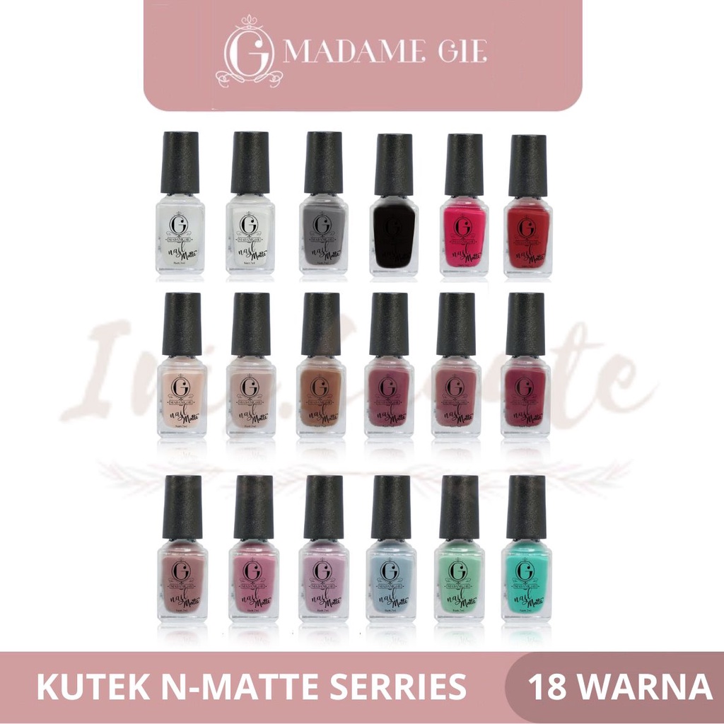 Jual MADAME GIE Kutek N-Matte Series All Varian / N-Matte Basic / N-Matte Elegance / N-Matte ...
