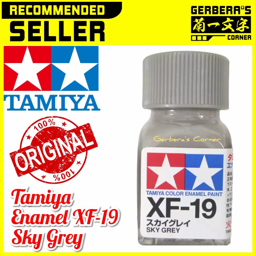 Jual Tamiya Enamel XF19 XF-19 Sky Grey Gundam Kuas Airbrush Diecast ...