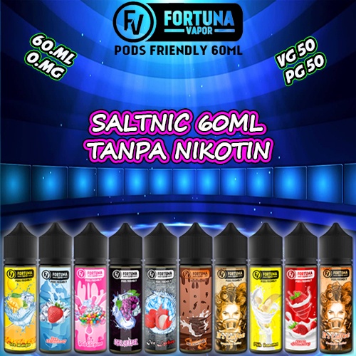 Jual Liquid Saltnic Pod Fortuna 60ML Liquit Liquids Pods Friendly 60 ML ...