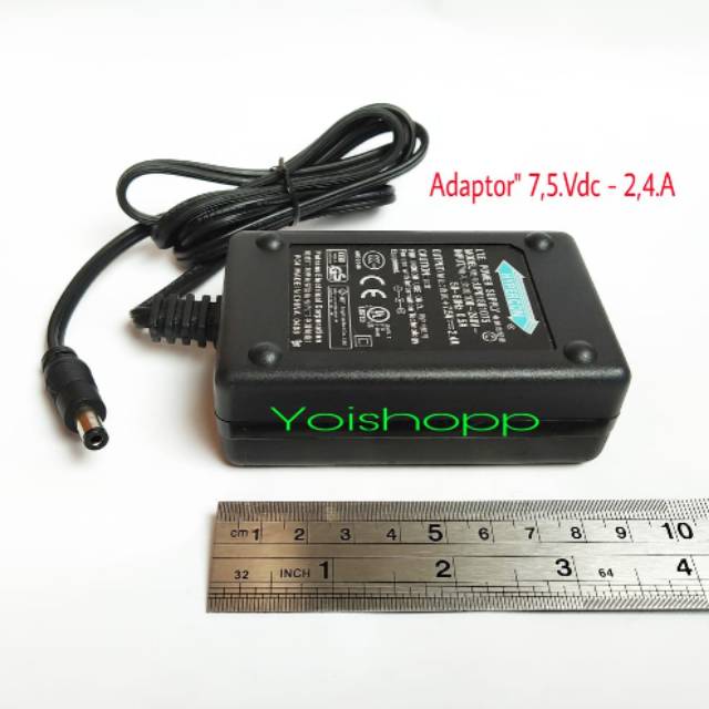 Jual Adaptor Switching 7,5Vdc-2,4 A (Switching Charger Adaptor ...