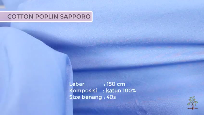 Jual Bahan multi Kain 100% Katun cotton poplin SAPPORO popline Jepang ...