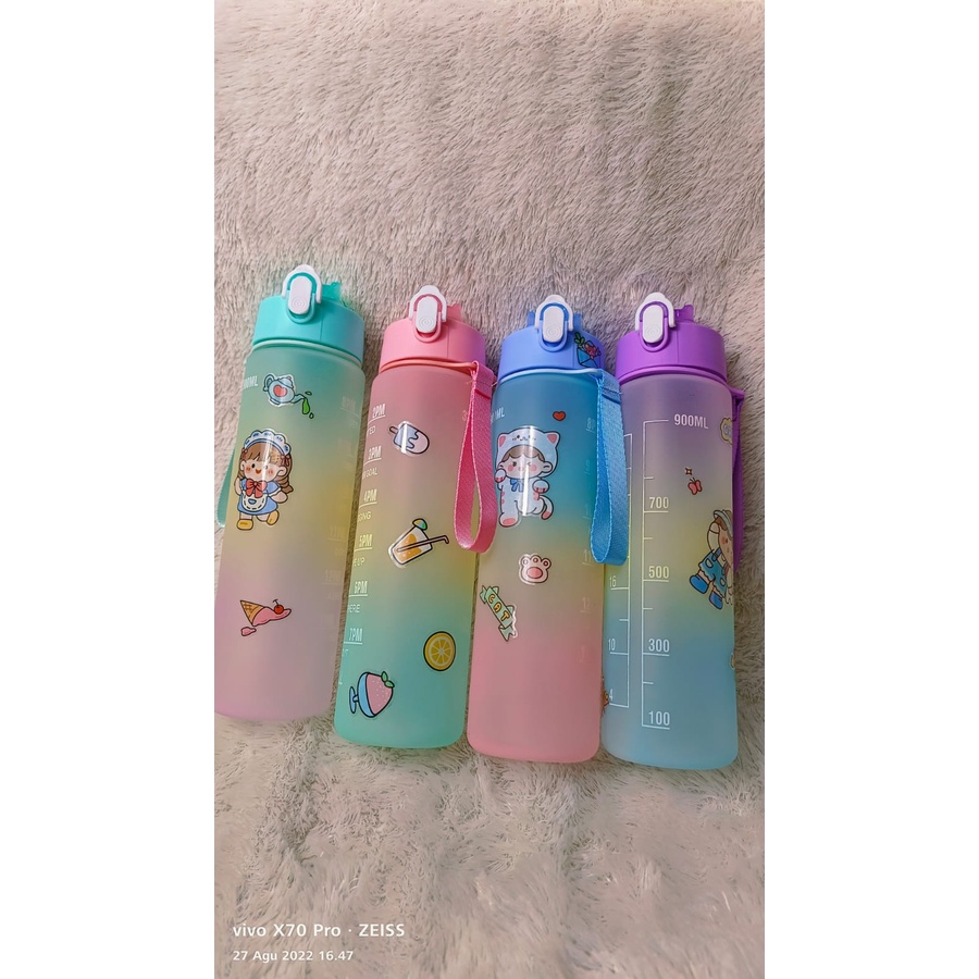 Jual Botol Minum Viral 1 liter botol sultan Botol kekinian real pict ...