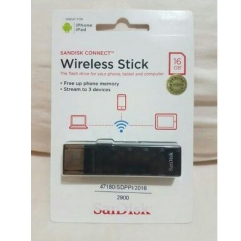Jual wifi flashdisk Sandisk wireless stik 16 gb original | Shopee Indonesia