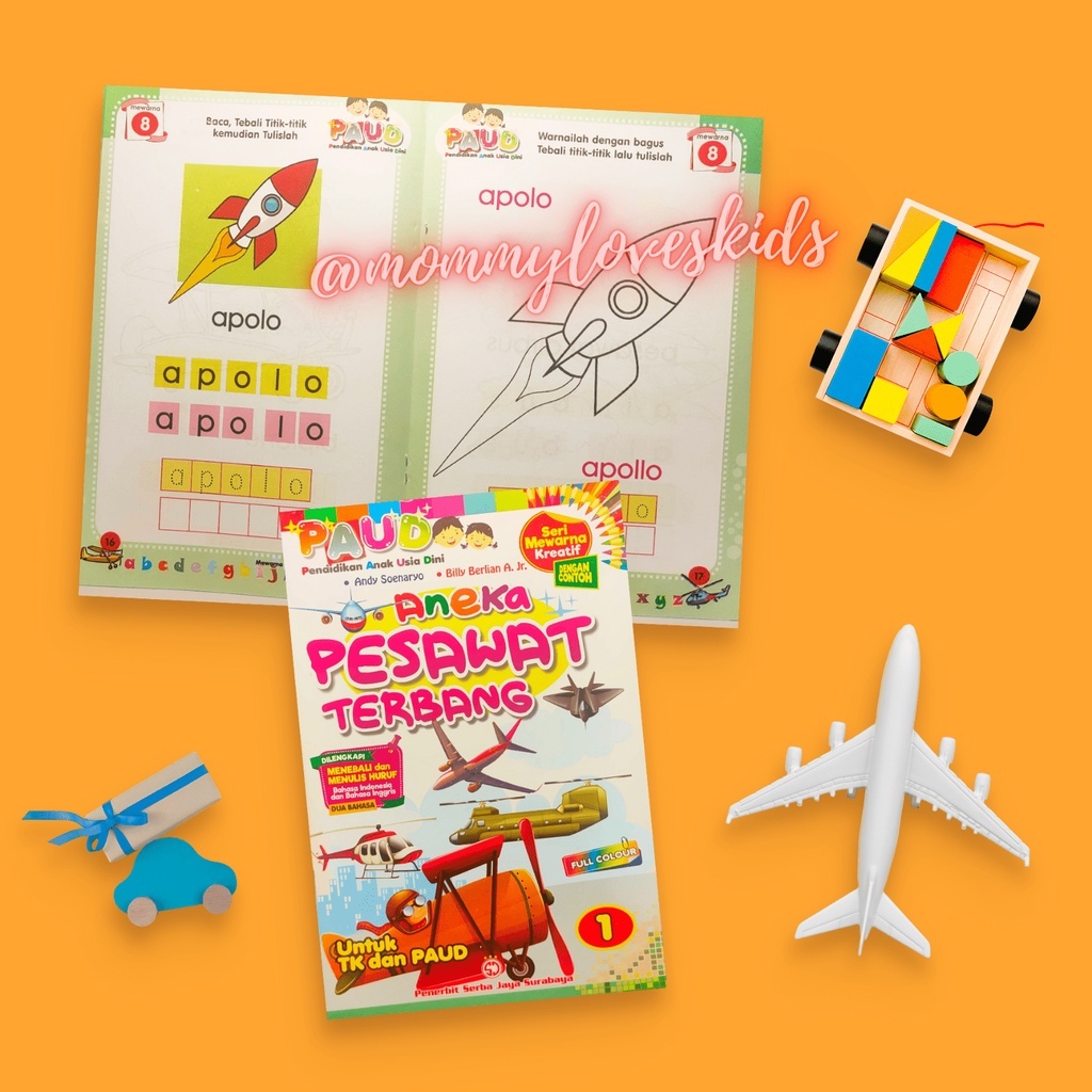 Jual Buku Mewarnai Anak TK PAUD dengan Contoh Bilingual Indonesia ...