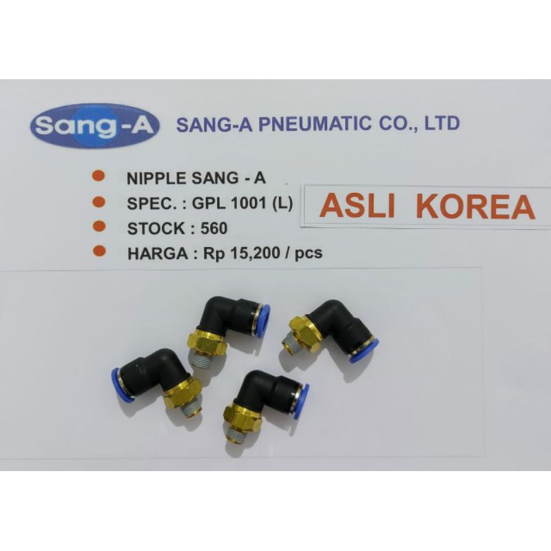 Jual Fitting pneumatic merk Sang - A ukuran GPL 1001 original dari korea | Shopee Indonesia