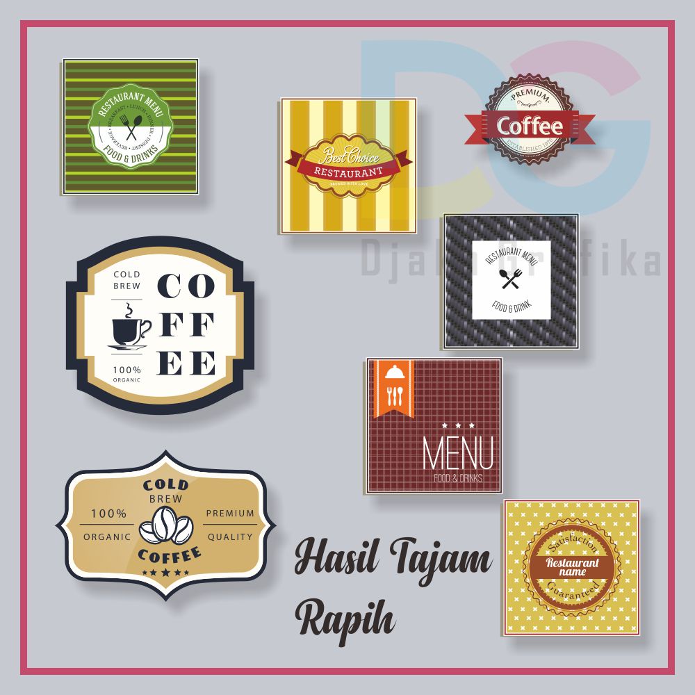 Jual Stiker Custom Label Kemasan 1 lembar a3 Tanpa MINIMAL ORDER ...