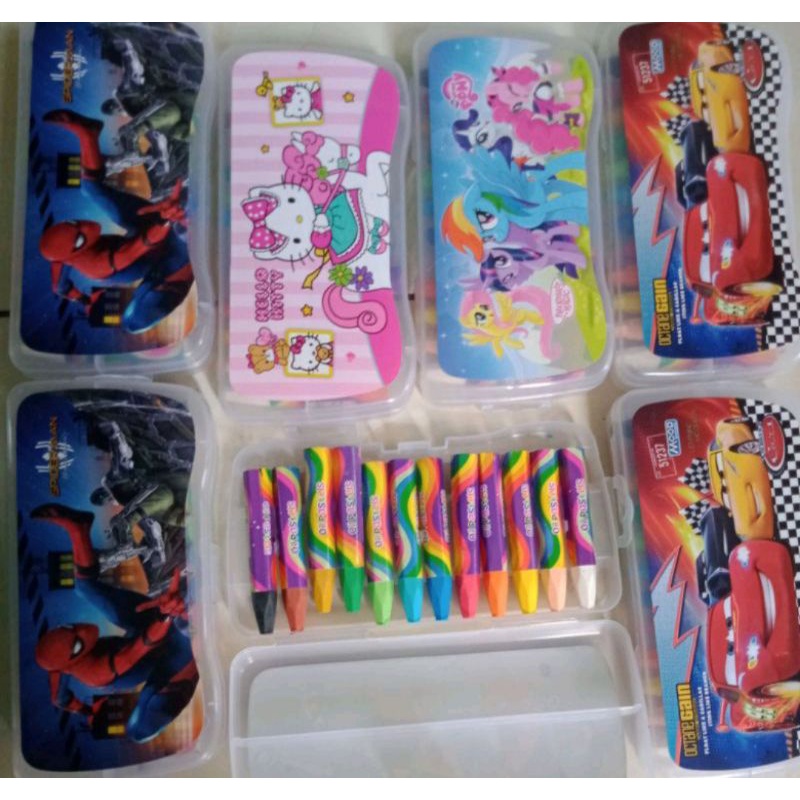 Jual Crayon Oil Pastel Alat Lukis Warna 12 warna Murah / oil&dry pastel | Shopee Indonesia