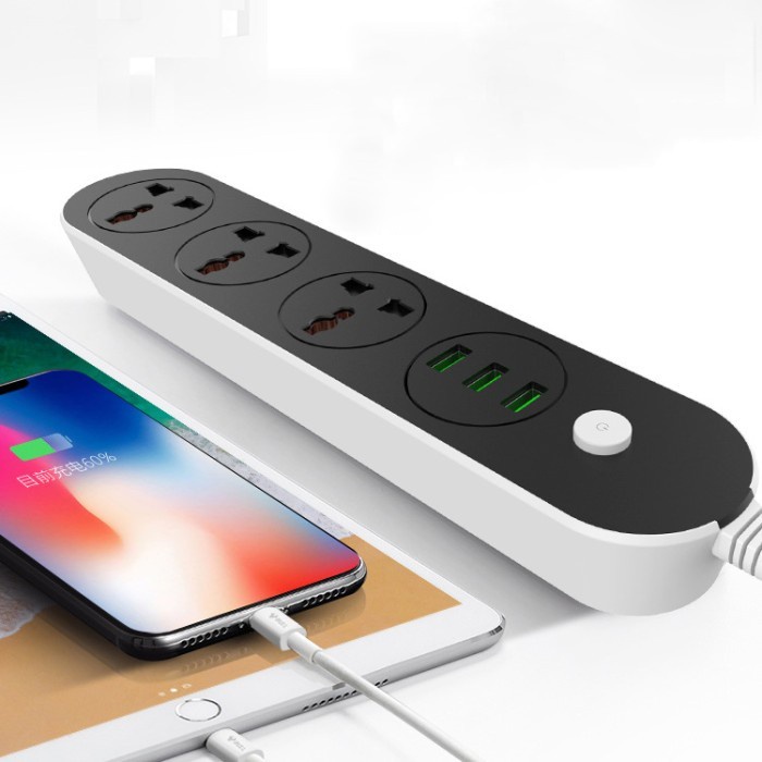 Jual Soket steker papan steker listrik antarmuka usb multifungsi ...