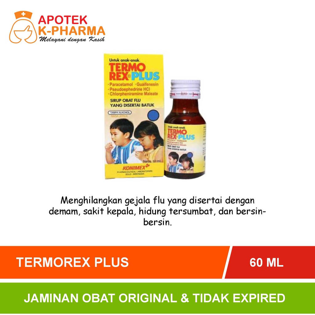 Jual Termorex Plus Sirup Isi 60ml Obat Original Konimex | Shopee Indonesia