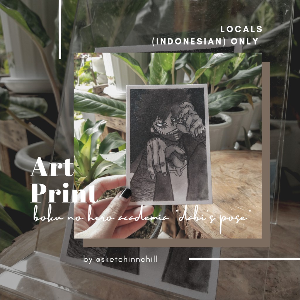 Jual [READY] My Hero Academia Dabi Watercolor Anime Art Print Laminasi ...