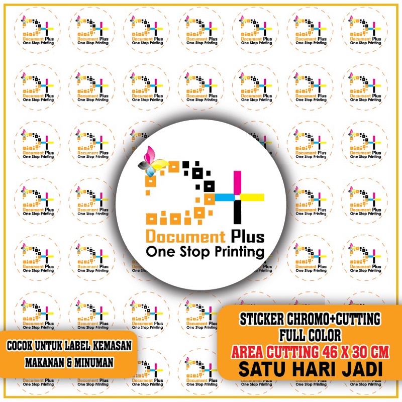 Jual Sticker Label Chromo / Sticker Label Kertas / Stiker Chromo Ukuran ...