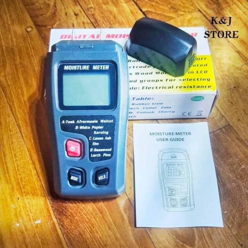 Jual Alat Ukur Kadar Air Kayu Alat Cek Kelembaban MC Kayu 0-80% Digital ...
