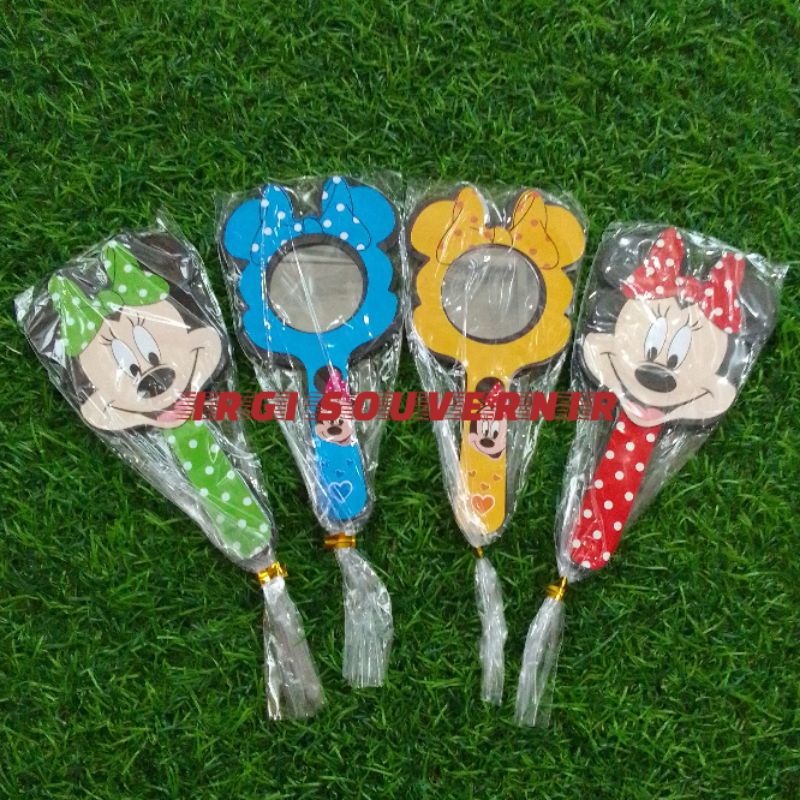 Jual ISI 50 SOUVENIR PERNIKAHAN CERMIN MIKI MOUSE KEMASAN PLASTIK ...