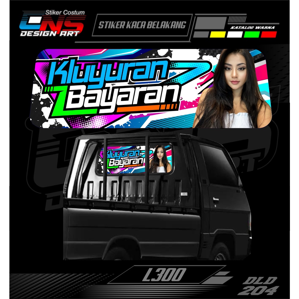 Jual Stiker Kaca Belakang Pick Up NEW CARRYCustom Bisa Request Sticker ...