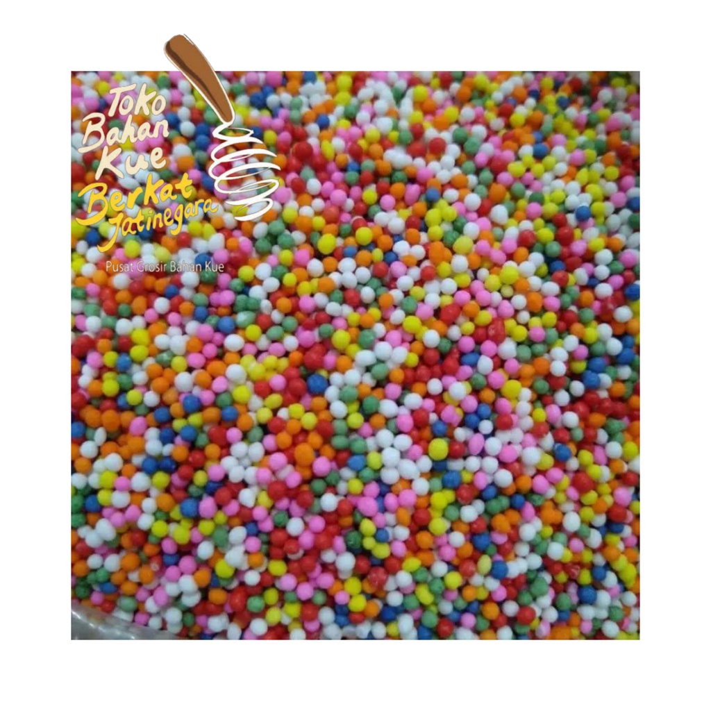 Jual SPIKEL KEMASAN REPACK 1 KG / SPRINKLE / TRIMIT GULA BUTIR WARNA ...