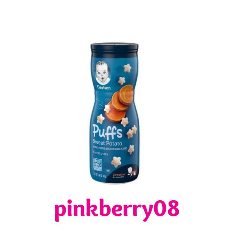 Jual GERBER PUFF SWEET POTATO 42GRAM SNACK BAYI / BABY SNACK | Shopee ...