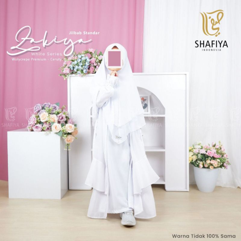 Jual SK Zakiya Dress Gamis Putih By Shafiya Indonesia | Shopee Indonesia