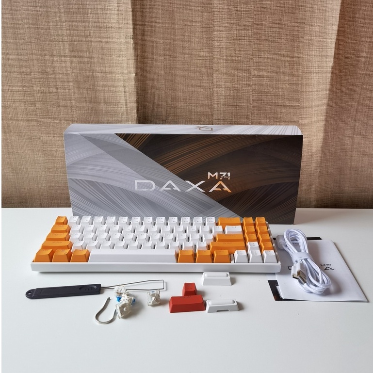 Jual Rexus Daxa Wireless Mechanical Gaming Keyboard M71 Pro Putih ...