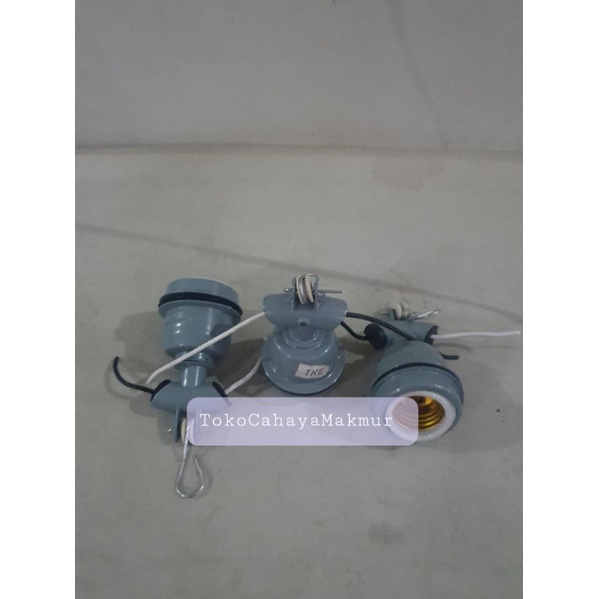 Jual Fitting Gantung E27 Keramik WD Besi / Fiting Lampu E27 Kawat TKE | Shopee Indonesia