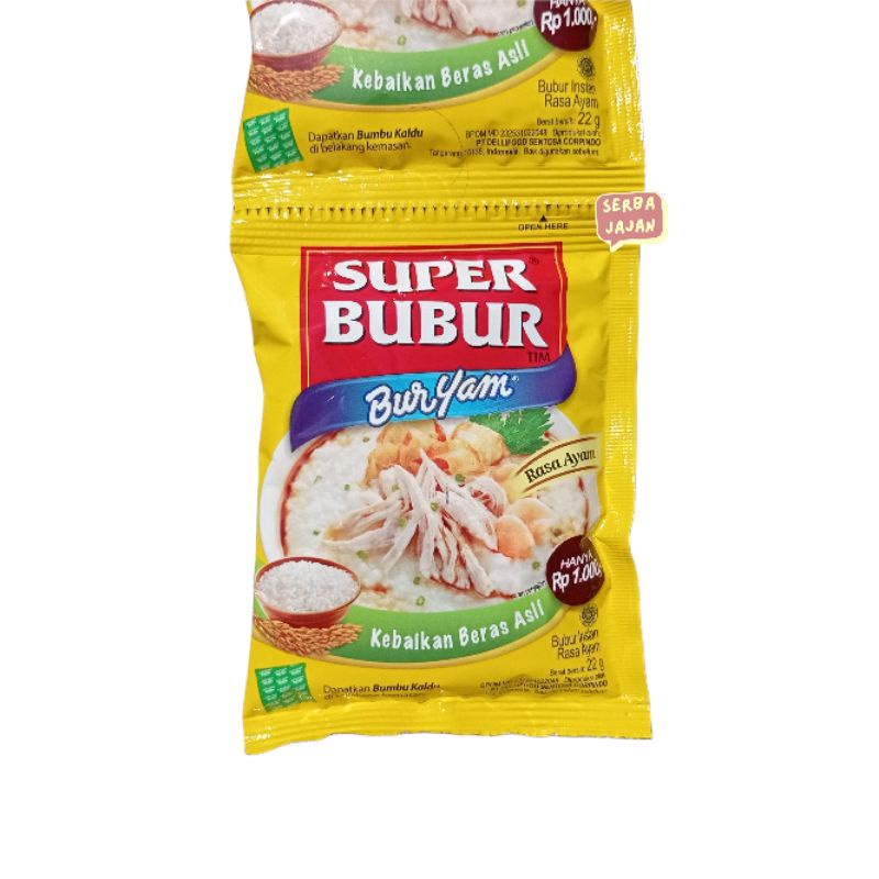 Jual SUPER BUBUR BURYAM RENCENG 22g x 10 Bungkus | Shopee Indonesia