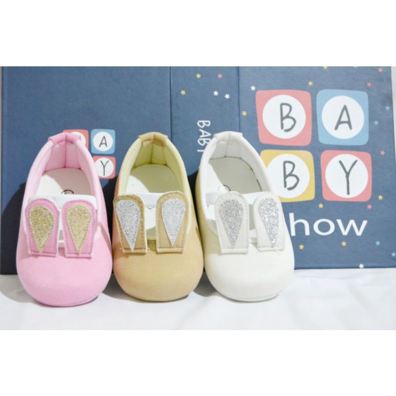 Jual sepatu bayi prewalker belajar berjalan motif kelinci | Shopee ...