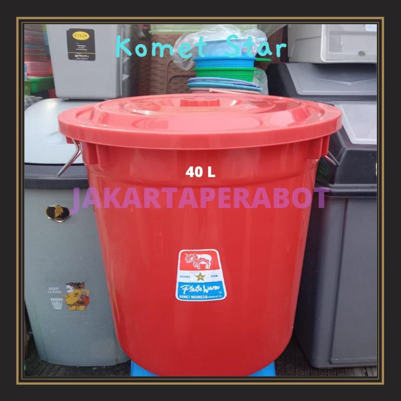 Jual KOMET STAR - Ember Plastik 30-40-50-60 Liter / Ember Plastik Dengan Tutup / Ember Plastik ...