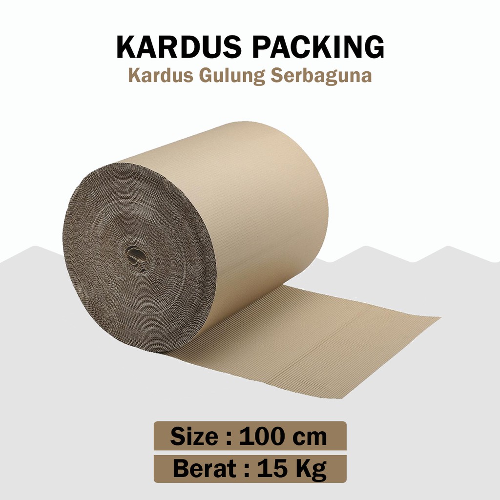 Jual Single Face Roll 100 cm Kardus Lembaran Gulungan Corrugated Karton ...