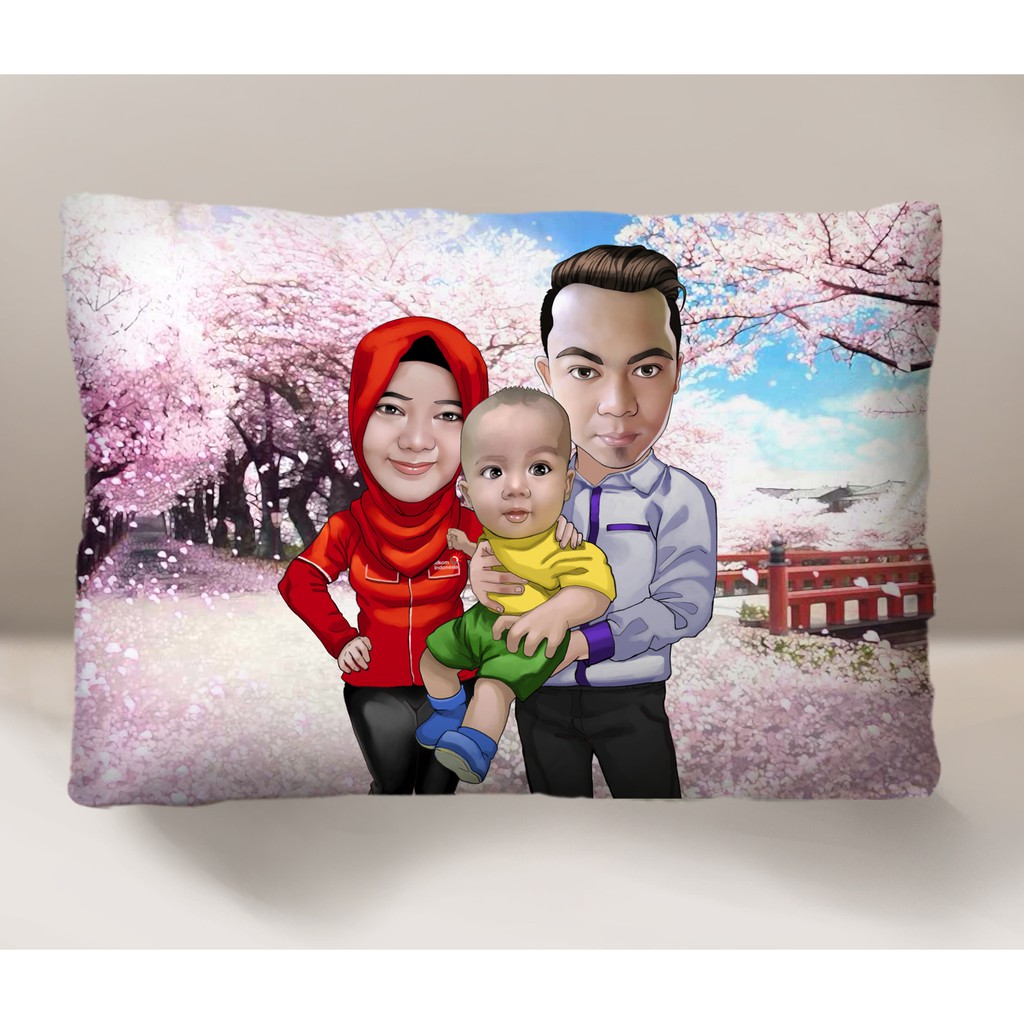Jual Bantal Design Karikatur Lucu Custom Karikatur Wajah Custom ...