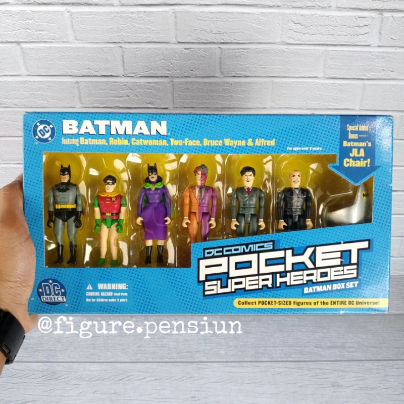 Jual DC DIRECT POCKET SUPER HEROES BATMAN BOX SET ROBIN CATWOMAN ALFRED ...