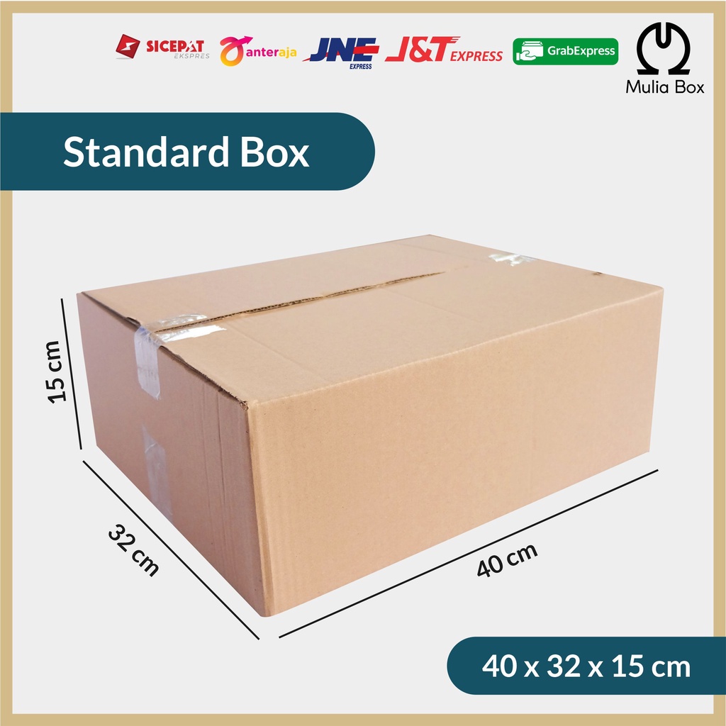 Jual Kardus Packing Standar Box 40 x 32 x 15 cm Corrugated Karton Dus ...