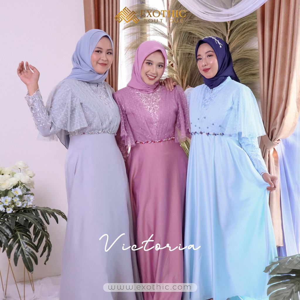 Jual Gaun muslim elegant / gaun pesta / victoria Dress By EXOTHIC ...