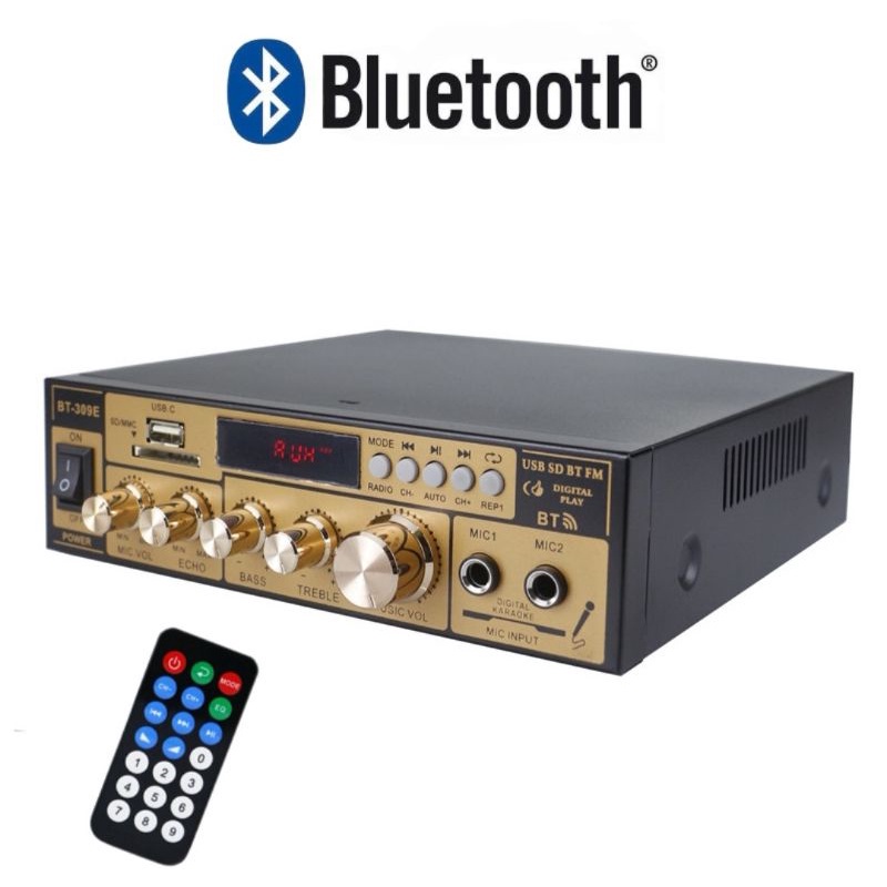 Jual Amplifier Ampli Bluetooth 5.0 Stereo 2 Channel 800W-BT-309E ...