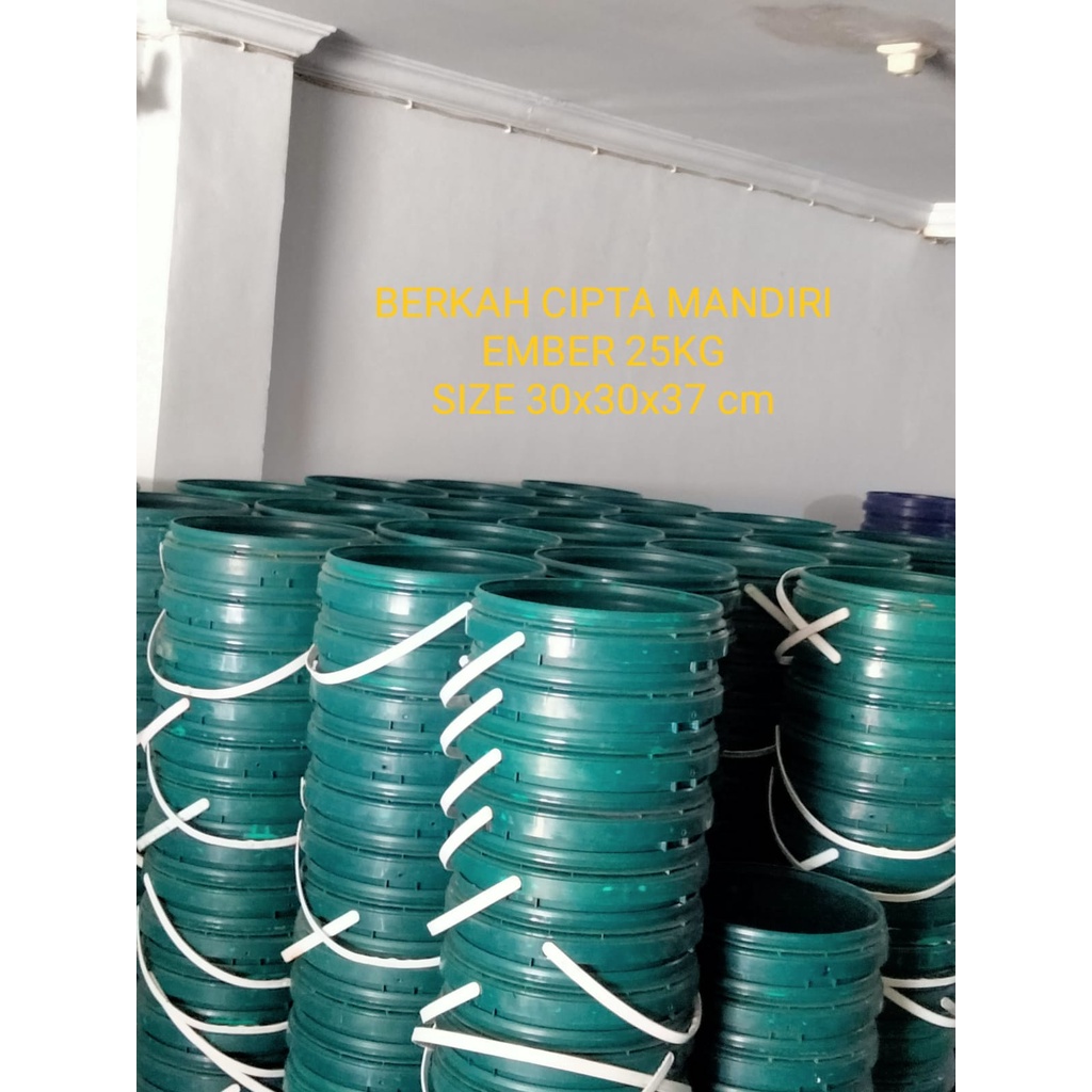 Jual pot bunga plastik/pot tanaman hidroponik/tempat air/pail bekas 25 kg/20L/pail bekas cat ...