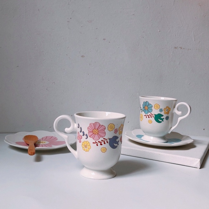 Jual EUNG Korean Aesthetic Tea Cup Set / Cangkir Teh Kopi | Shopee ...