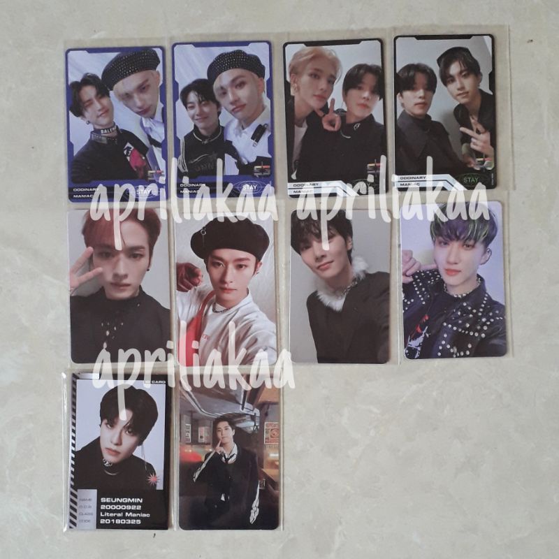 Jual pc photocard stray kids skz maniac oddinary lee know changbin hyunjin han seungmin i.n ...
