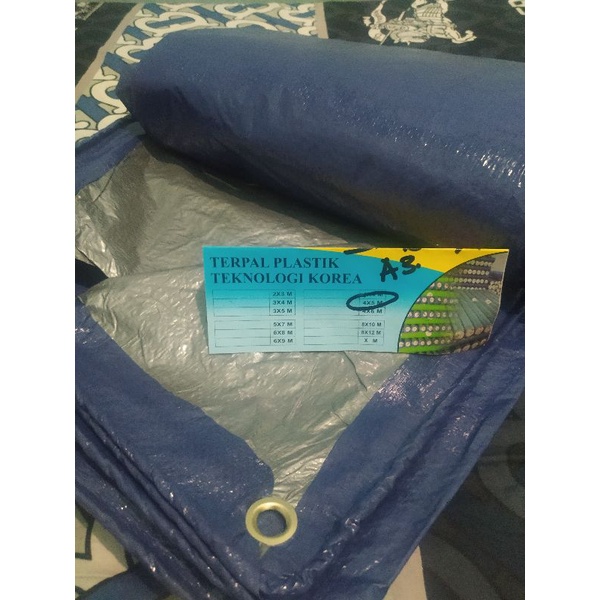 Jual TERPAL PLASTIK A3 UKURAN 4X5 KOREA | Shopee Indonesia