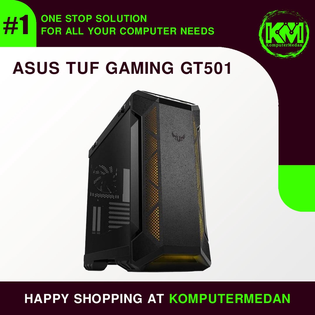 Jual CASING ASUS TUF GAMING GT501 (Tempered Glass, 3x Aura RGB Fan, 1x ...