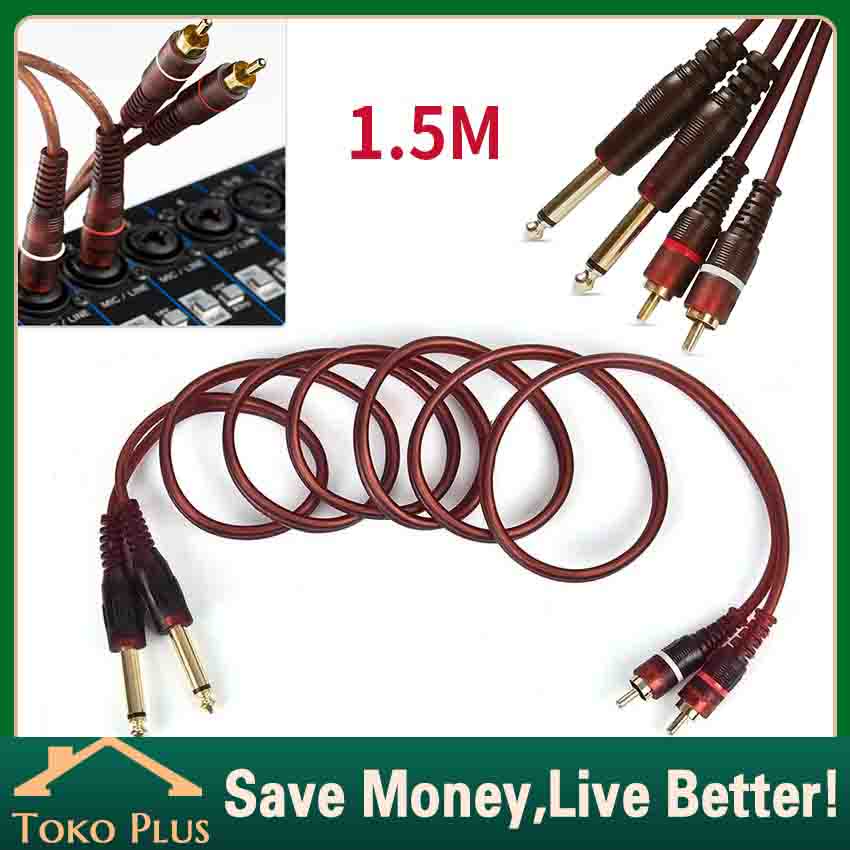 Jual Kabel mixer ke power ampli jack canon xlr female ke rca 1 set ...