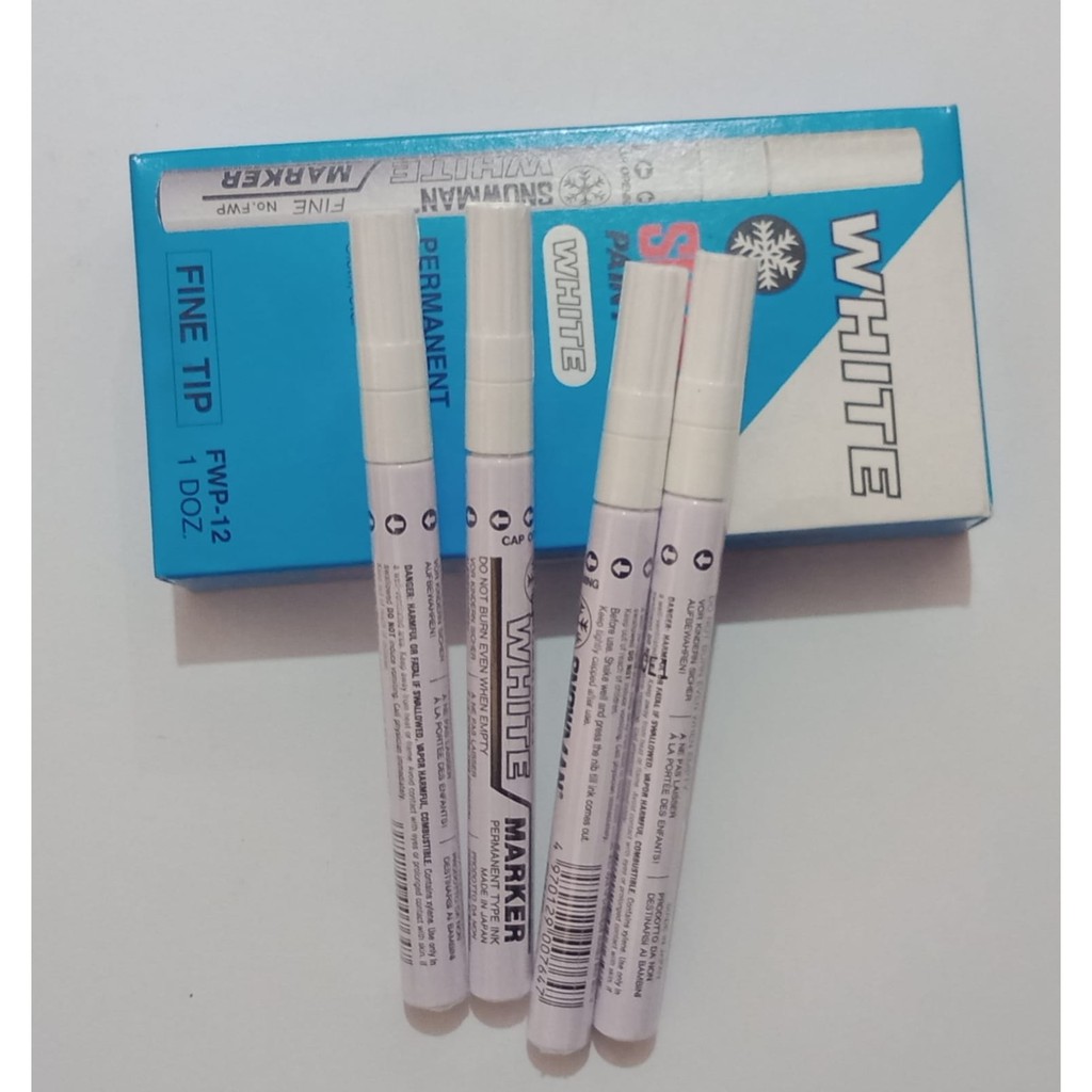 Jual SPIDOL PUTIH/SNOWMAN/PERMANEN/ SPIDOL WHITE PAIN MARKER | Shopee ...