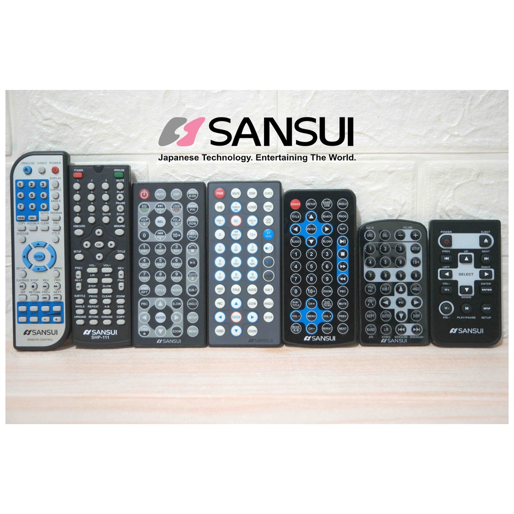 Jual Sansui Remote Control Headunit Tape Single Double Din | Shopee ...