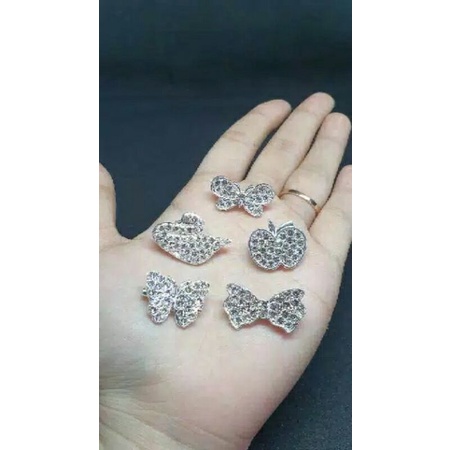 Jual Bross Dagu Jepit Kerudung Mewah Bling bling Import Angsa Apel ...