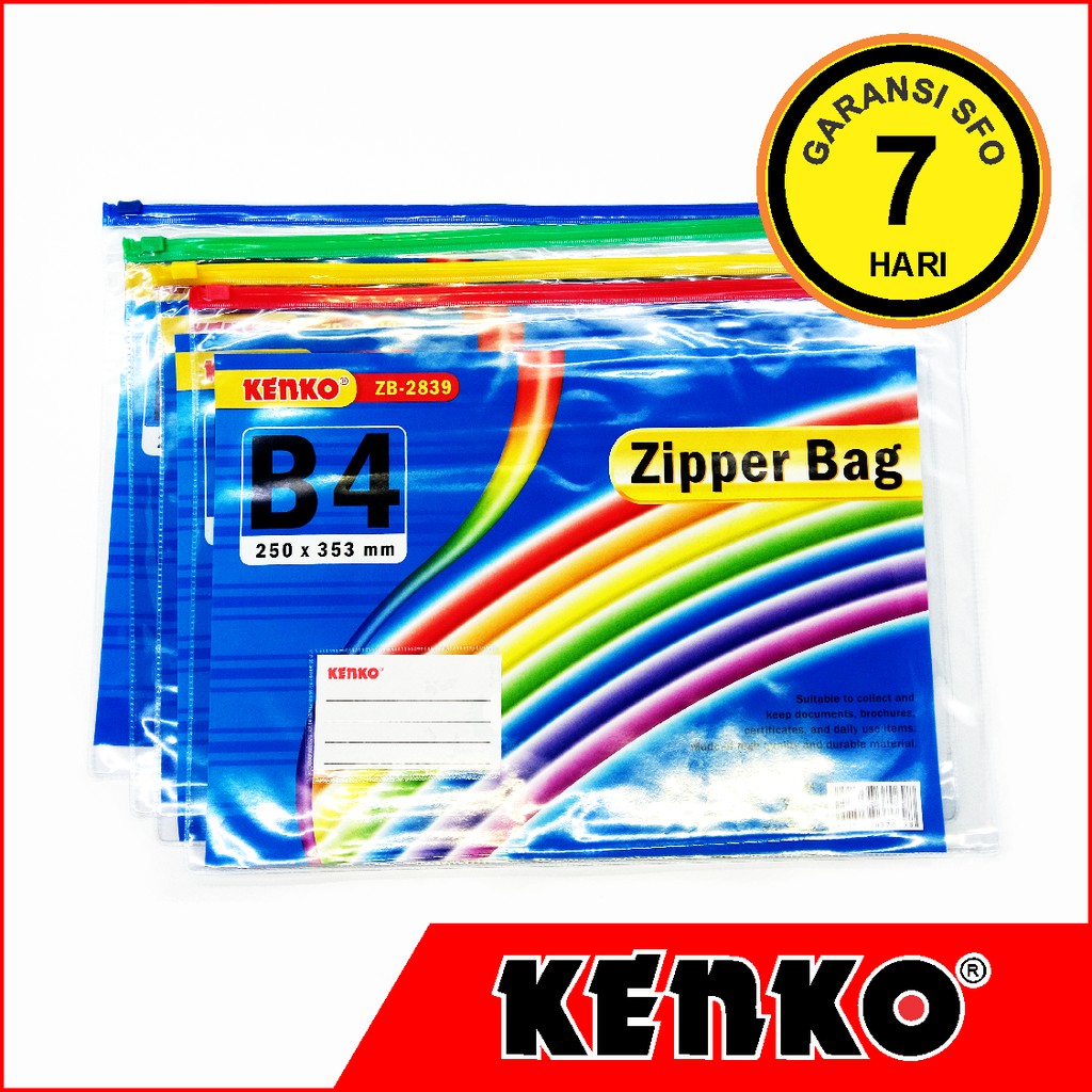 Jual Zipper Bag Kenko B4 (ZB-2389) | Shopee Indonesia