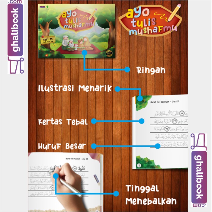 Jual Buku Ayo Tulis Mushafmu Metode Kitabah Al Quran Ghalibook per 2 ...