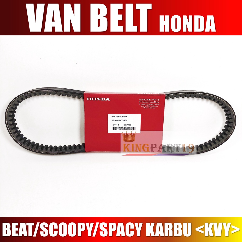Jual Vanbelt BEAT SCOOPY SPACY KARBU Honda Kode KVY | Shopee Indonesia