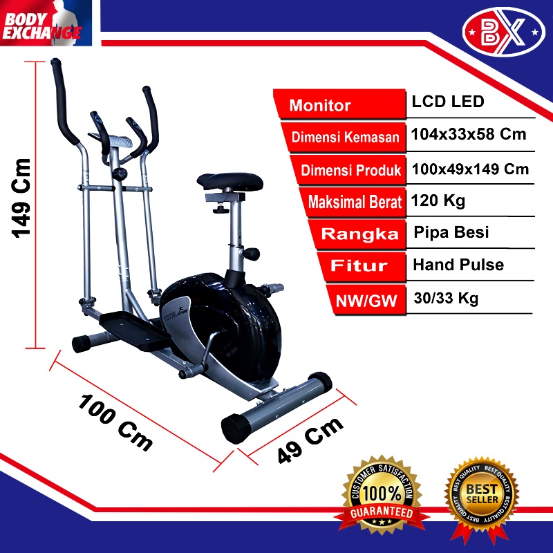 Jual Sepeda Statis TL-8505 Original - Elliptical Trainer - Cross ...