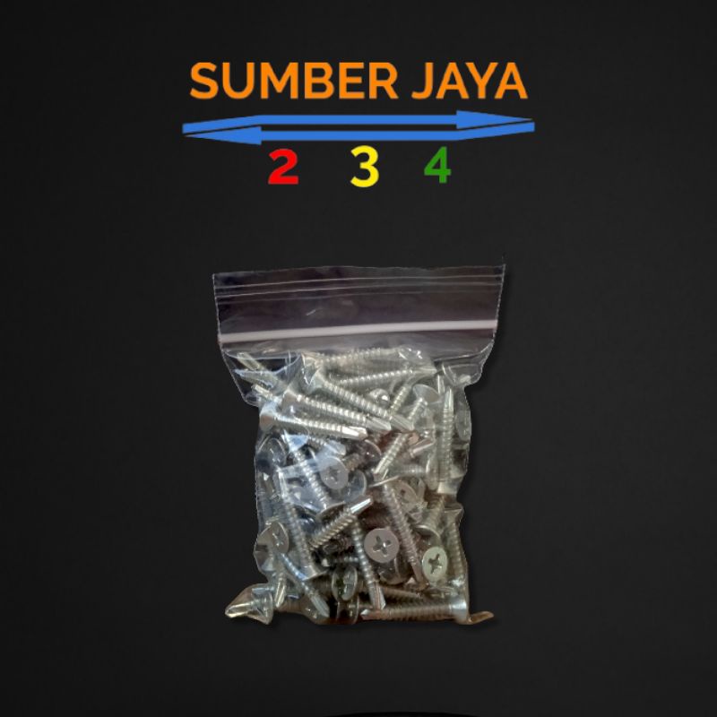 Jual Sekrup JF Drilling 8 x 1 SDS JF 8 x 25 Skrup 50 pcs | Shopee Indonesia