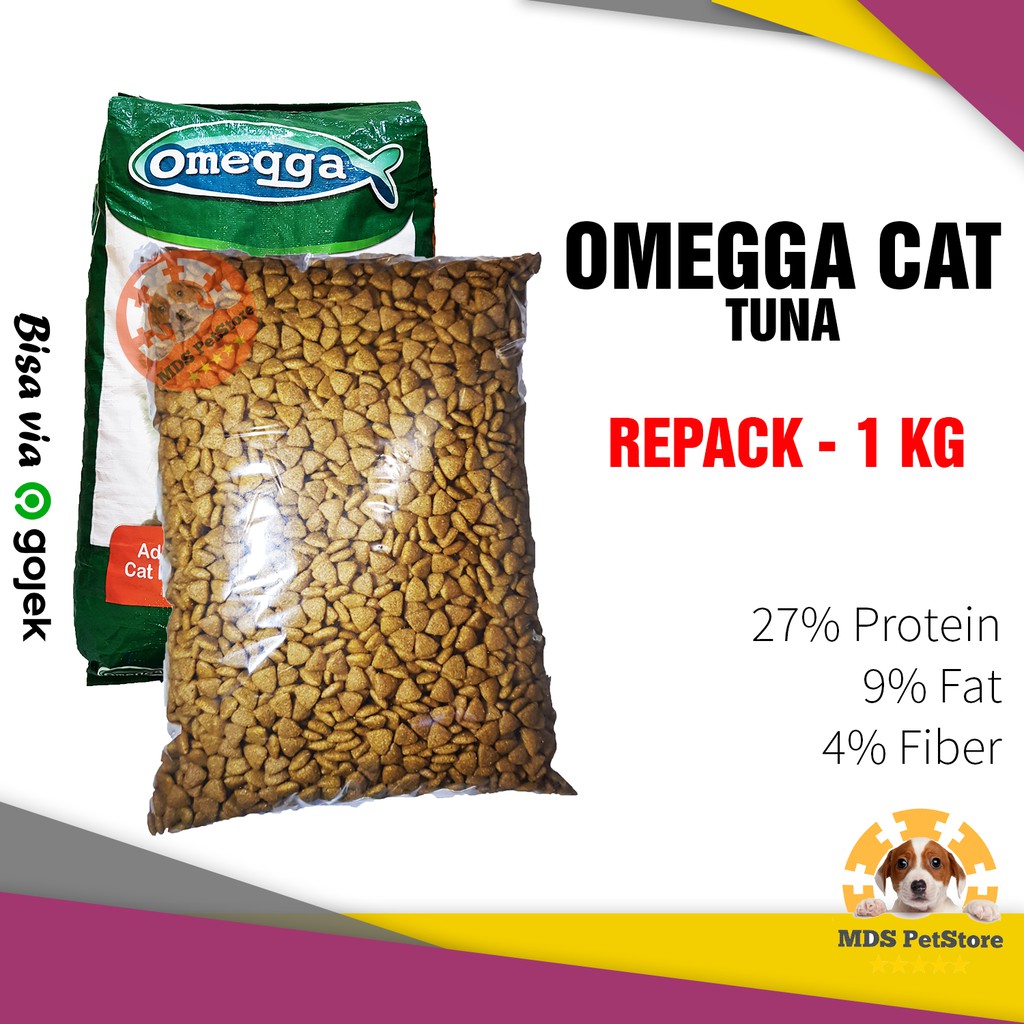 Jual Omegga Cat Food 1 Kg | makanan kucing catfood omega 1kg | Shopee ...