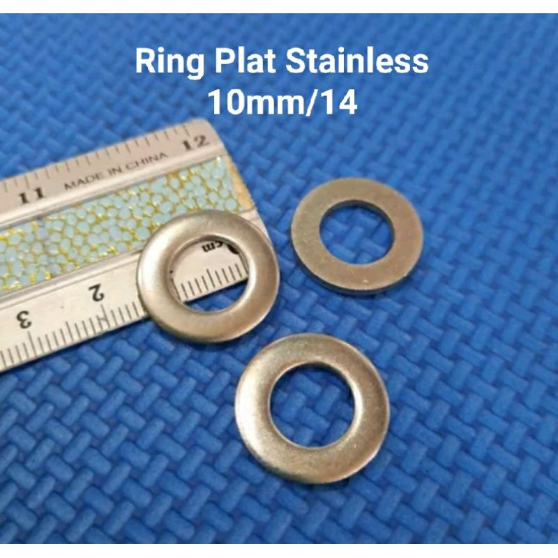 Jual Ring Plat Stainless 10mm/14 antikarat | Shopee Indonesia