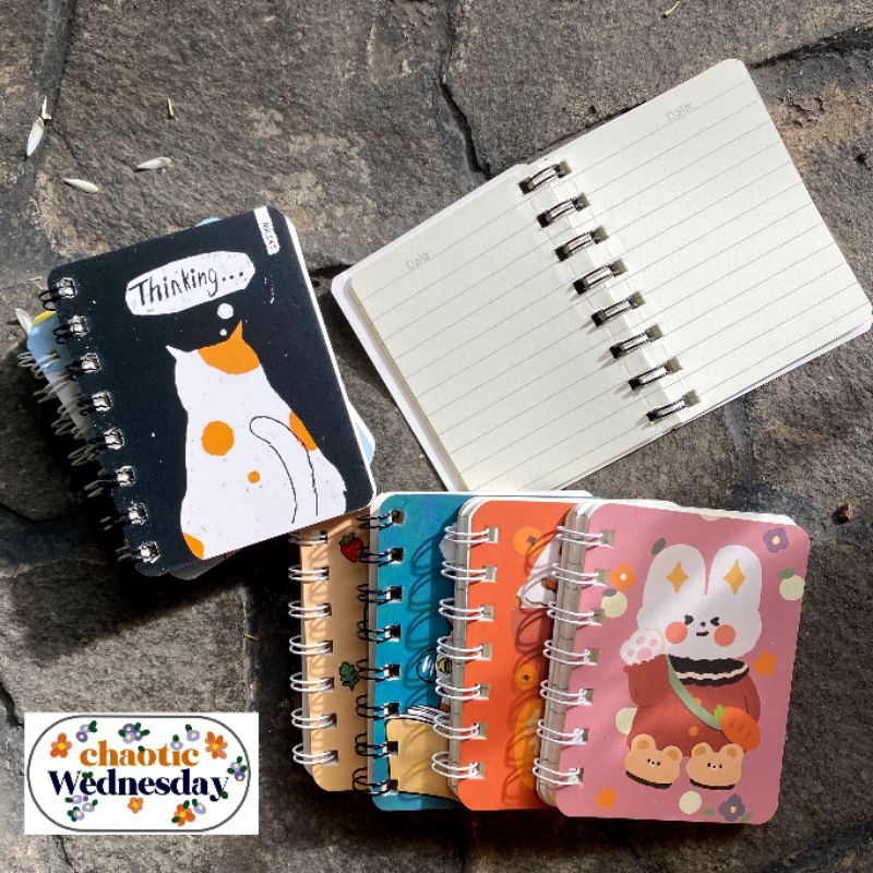 Jual Buku notes kecil lucu buku catatan estetik notes spiral | Shopee ...